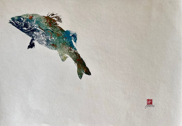 Unique, hand pressed, Gyotaku fine art prints of Fish – JANE EVANS GYOTAKU