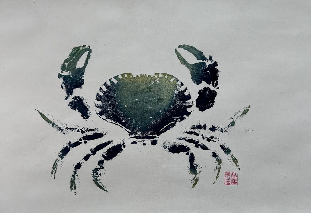 Hand Printed Gyotaku Anglesey Crab by Jane Evans – JANE EVANS GYOTAKU